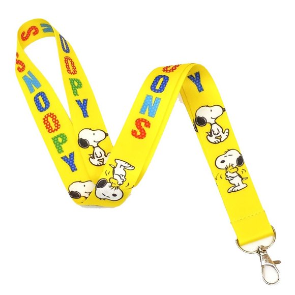 Accessories | Yellow Snoopy Lanyard Keychain Holder Id Badge Holder ...